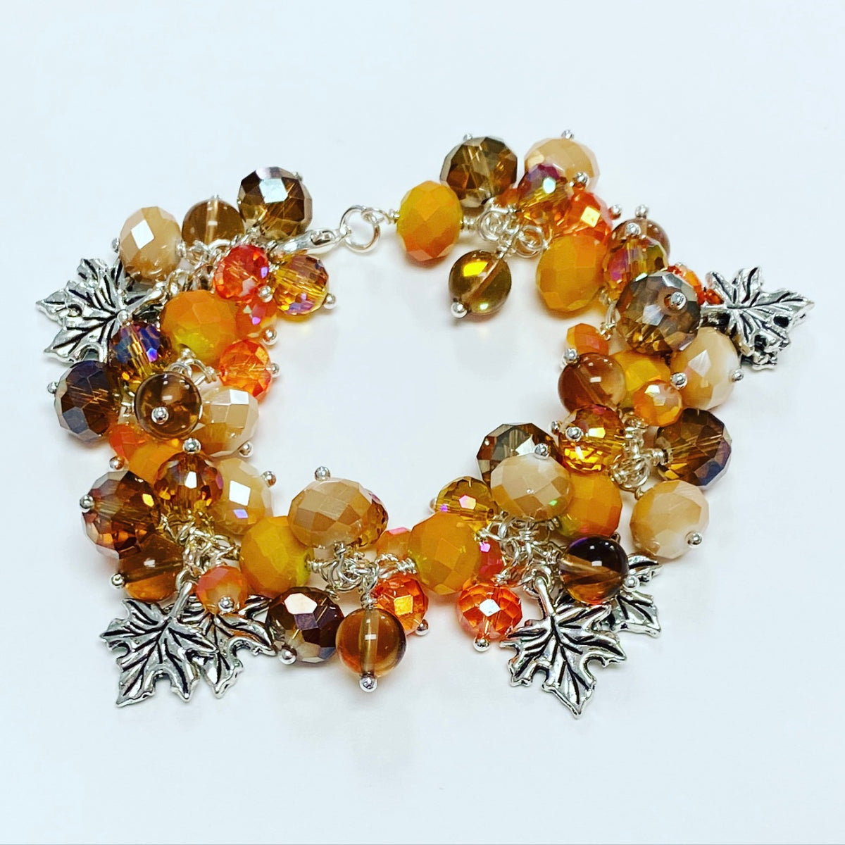 Fluffy charm bracelet~ FALLING LEAVES – One Glance~Jewelry Supply & Design